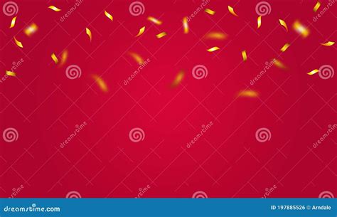 Fundo Festivo Vermelho Confete Ilustração do Vetor Ilustração de