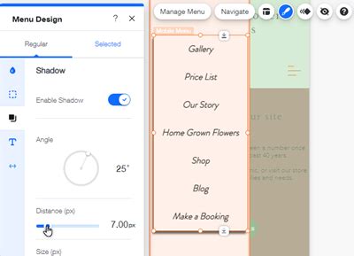 Wix Editor Customizing Your Mobile Menu Help Center Wix