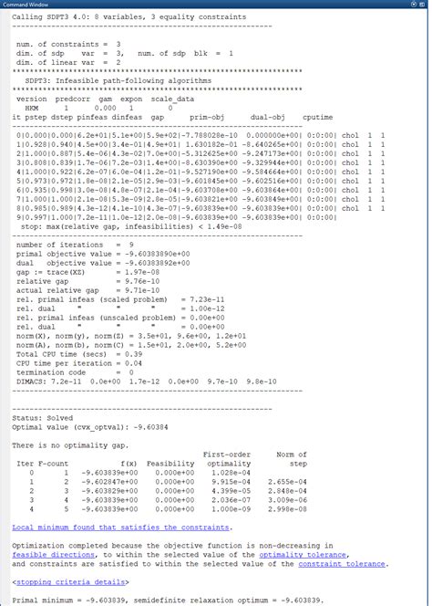 an optimality gap test for a semidefinite relaxation of a quadratic program with two quadratic