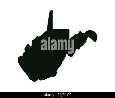 West Virginia State Map US State Map West Virginia Outline Symbol