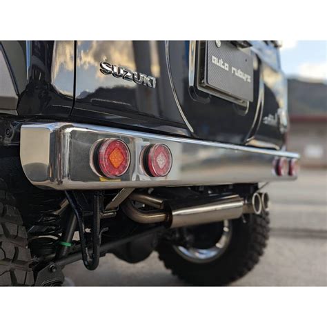 ジムニー JB64 JB74 用 リアバンパー ステンレス製 オールドスクール リアバンパー LED テールランプ セット ジムニー