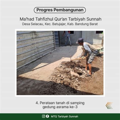 Dokumentasi Pembangunan Mahad Tahfizhul Quran Tarbiyah Sunnah Yayasan