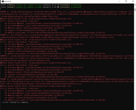 Failed To Compile Issue 101 Mdbootstrap Mdb Angular Ui Kit GitHub