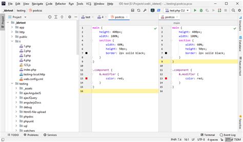 support for postcss nested rules ides support intellij platform jetbrains