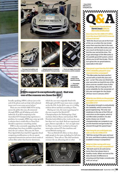 Mercedes Enthusiast Magazine September Back Issue