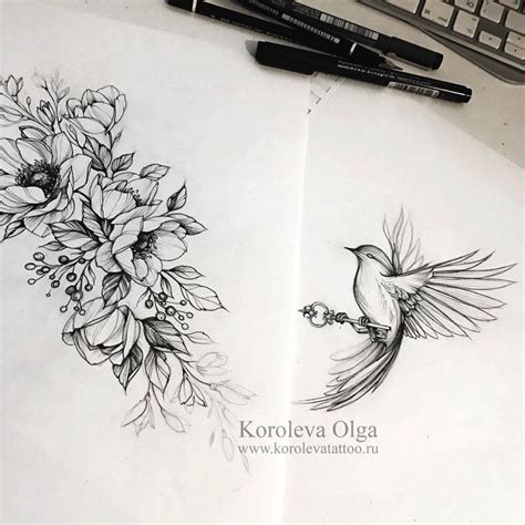 Olga Koroleva тату мастер on Instagram свободный эскиз с