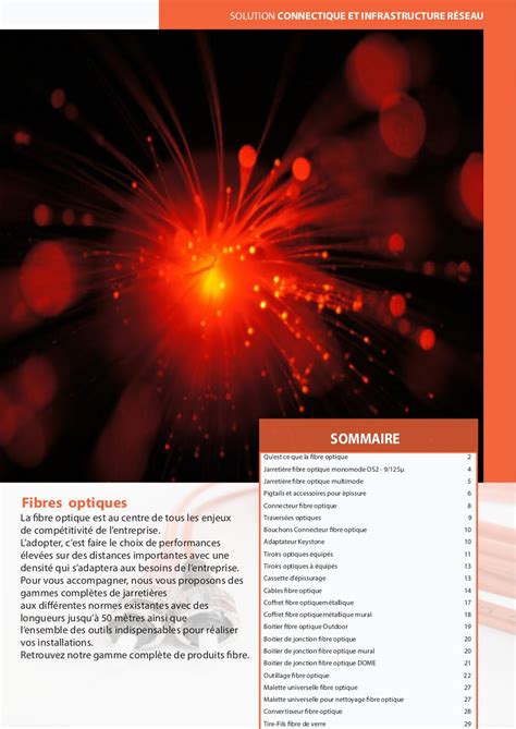 FIBRES OPTIQUES