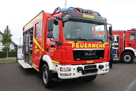 Lentner MAN TGM Vorführfahrzeug H LF 20 am 18 05 18 auf der RettMobil