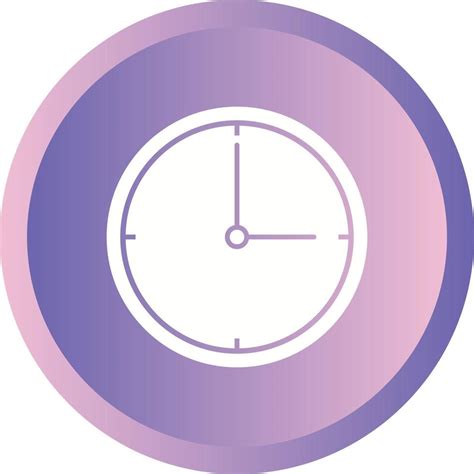 Beautiful Clock Vector Glyph Icon 16934710 Vector Art At Vecteezy