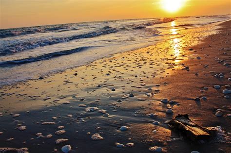 Playa Atardecer Ondas Foto Gratis En Pixabay Pixabay