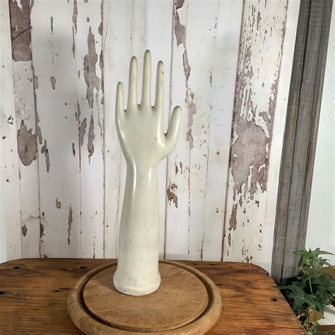 Vintage Porcelain Glove Mold Jewelry Display Etsy