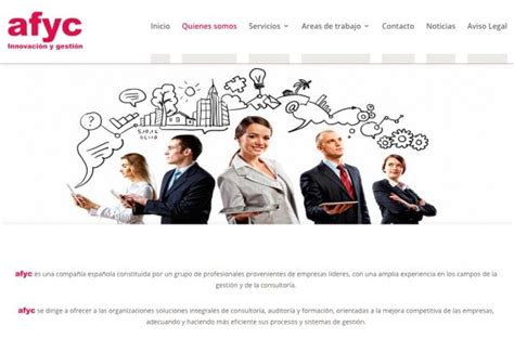 Diseño de página web para compañía dedicada a consultoría asesoría y