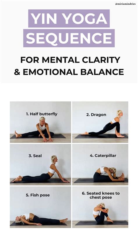 Yin Yoga Sequence For Mental Clarity Emotional Balance Yin Yoga