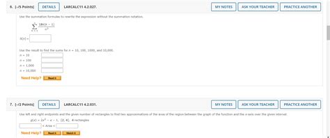solved use the summation formulas to rewrite the expression