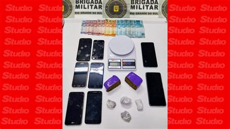 Brigada Militar prende dois homens por tráfico de drogas em Nova Prata