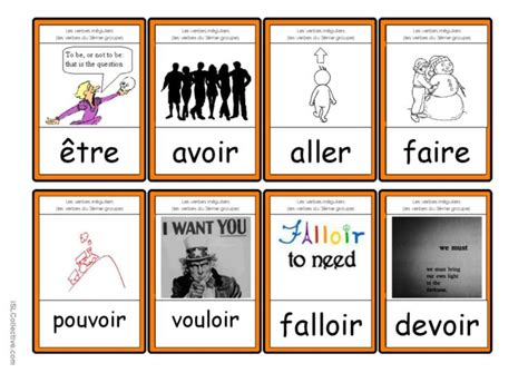 Cartes De Verbes Irr Guliers Fiche D Exercices Fiches P Dagogiques My