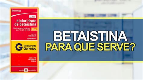 Para Que Serve O Diclorirato De Betaistina Bula Simples YouTube
