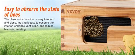 Amazon VEVOR Bee Hive 10 Frame Complete Beehive Kit Dipped In