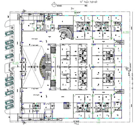 Ground Floor Layout Plan Details Of Mall Dwg File Cadbull