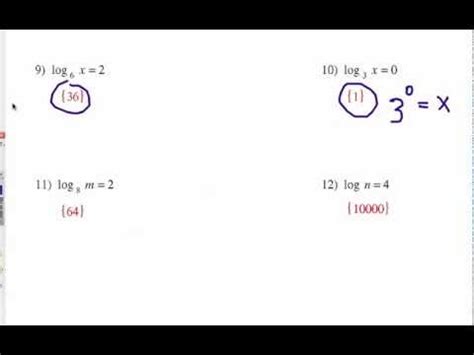 Solving Exponential And Logarithmic Equations Worksheet Answers Kuta