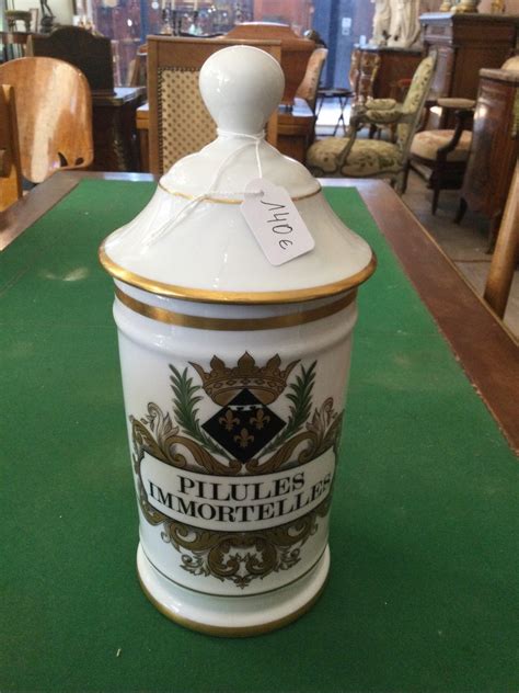 Proantic Collection De Pots Pharmacie Anciens En Porcelaine