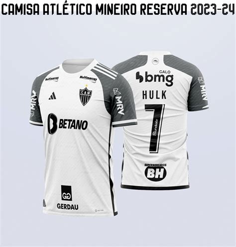 Arte Camisa Atlético Mineiro Reserva 2023 24 Elo7