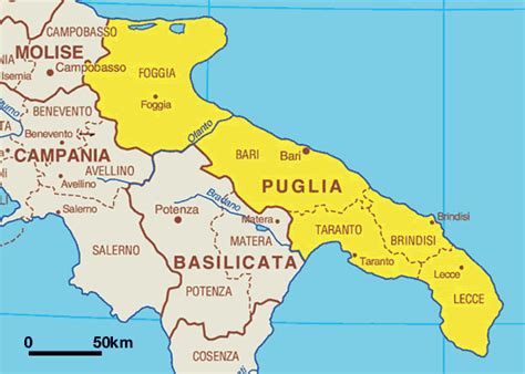 mapa da regiao de puglia Pesquisa Google Apulia Fotografías de