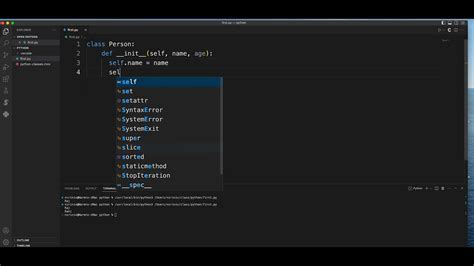 python class and object init function explained youtube