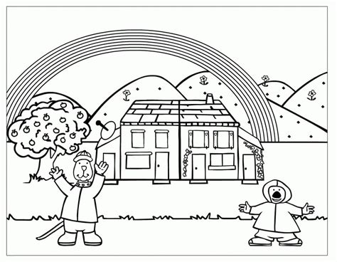 Arcobaleno E Nuvole Per Bambini Da Colorare Scarica Stampa O Colora
