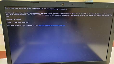 The System Has Detected That A Cooling Fan Is Not Operating Correctly