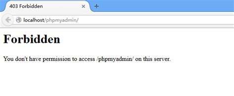 You dont have permission to access phpmyadmin on this server 陈学虎