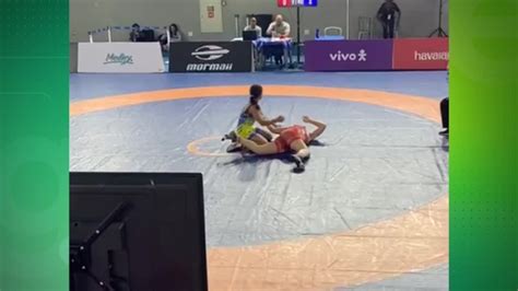 V Deo Atleta Piauiense Da Luta Ol Mpica Conquista Ouro In Dito Nos