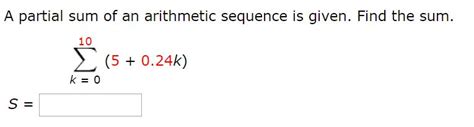 sum of arithmetic sequence formula examples video lesson 53 off
