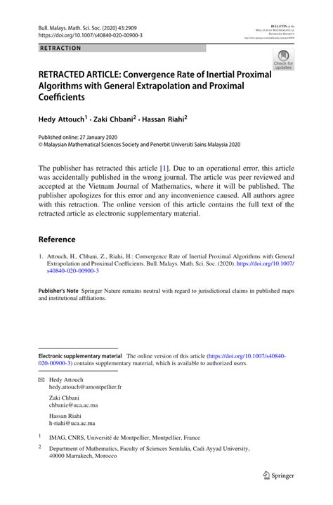 pdf convergence rate of inertial proximal algorithms with general extrapolation and proximal