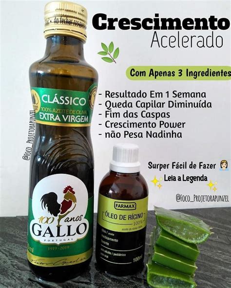 Receita caseira pro cabelo crescer rápido em 2020 Dicas de cabelo