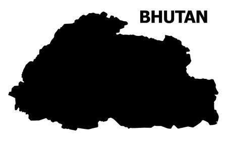 Vector Of Vector Map Of Bhutan With Id Royalty Free Image