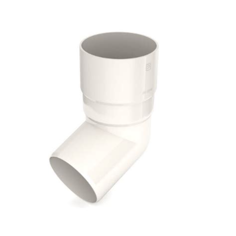 BRYZA PVC biały Kolano wylewka 110mm kąt 67 5 ECOPLAST