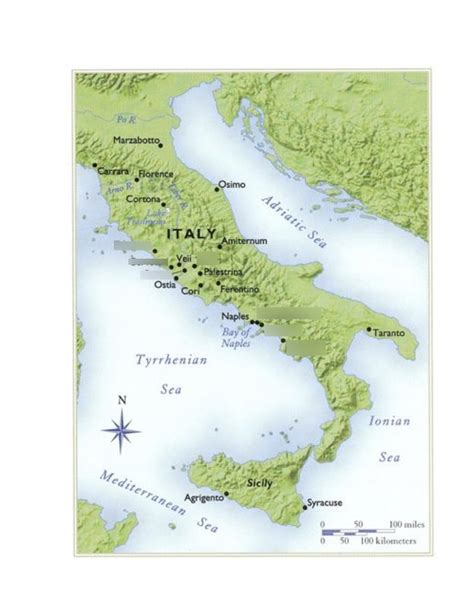 Map Of Italy Diagram Quizlet