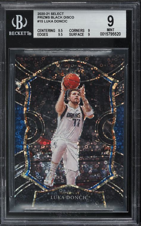 Select Concourse Black Disco Prizm Luka Doncic Bgs Mint