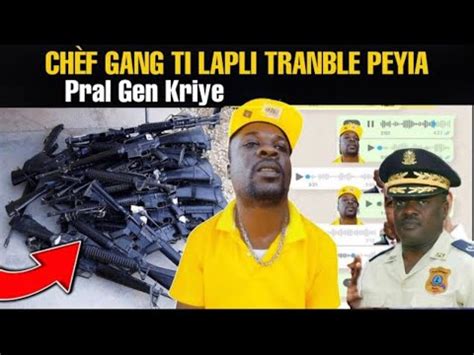Ti Lapli voye yon mesaj Piman bouk bay Chèf lapolis la ak tout moun
