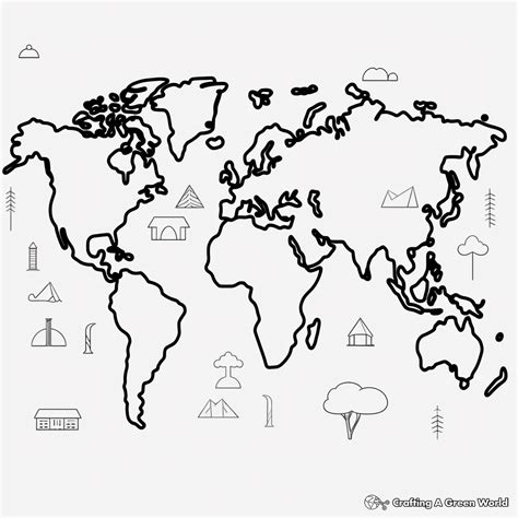 Printable Blank World Map Continents