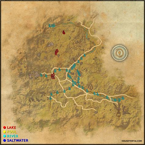 ESO Fishing Map The Reach House Tertia