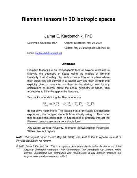 pdf riemann tensors in 3d isotropic spaces