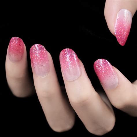 Pink Glitter Ombre Nails Short Ubicaciondepersonas Cdmx Gob Mx