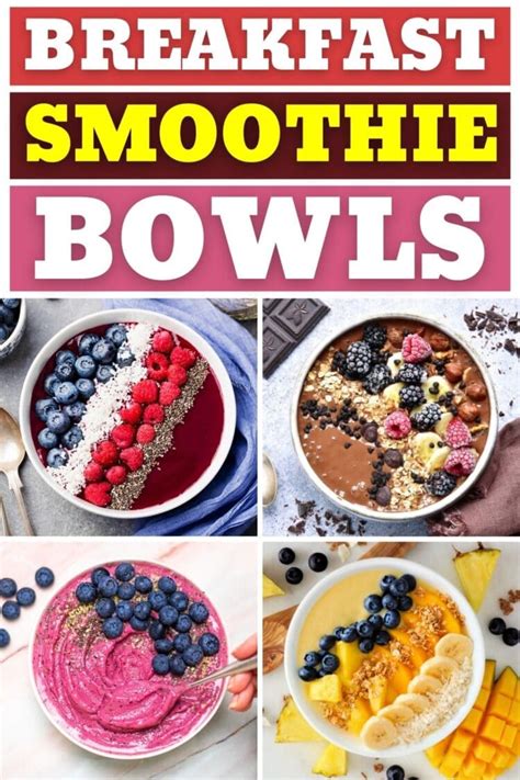 10 Easy Breakfast Smoothie Bowls Insanely Good