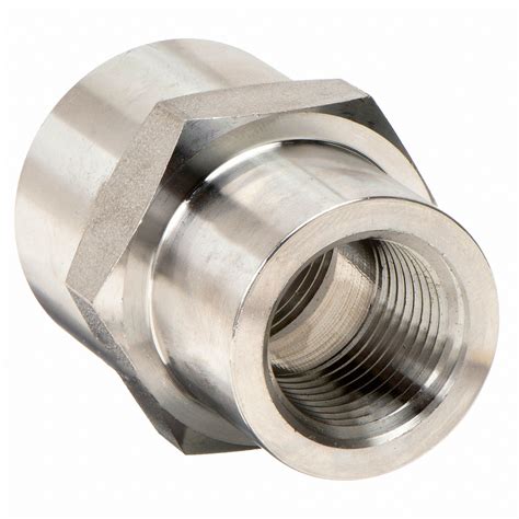 PARKER Hex Coupling 316 Stainless Steel 3 4 In X 1 2 In Fitting Pipe