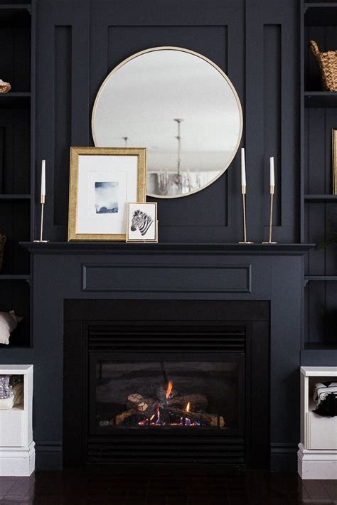 Stunning Fireplace Accent Wall Ideas Black Fireplace Fireplace