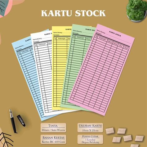 Jual Kartu Stock Barang Kartu Stock Obat Isi 100 Lembar Shopee