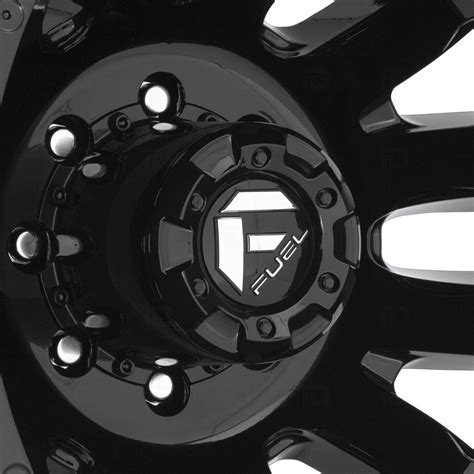 FUEL D675 DUALLY BLITZ Wheels Gloss Black Rims