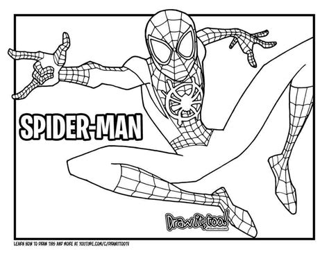Spider Man Across The Spider Verse Coloring Pages